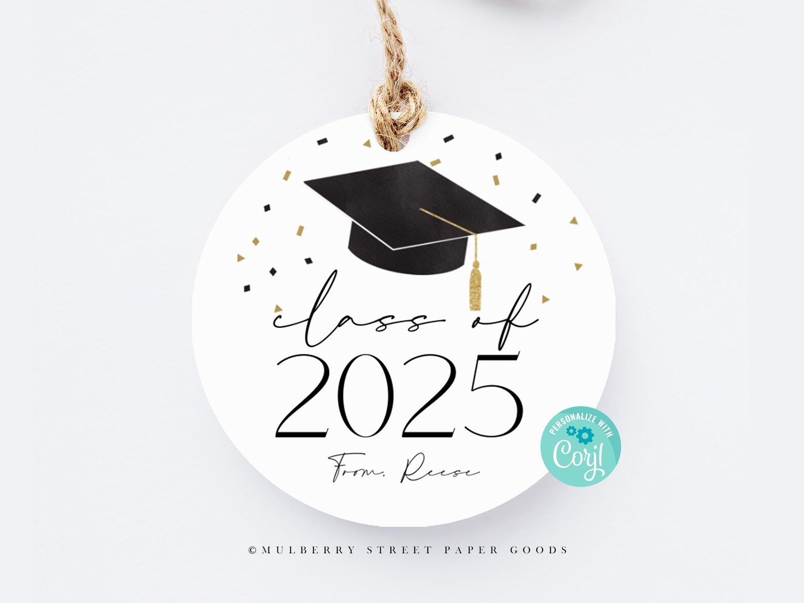 Graduation Cap 2 Inch Circle Instant Download Digital Design, Grad ...