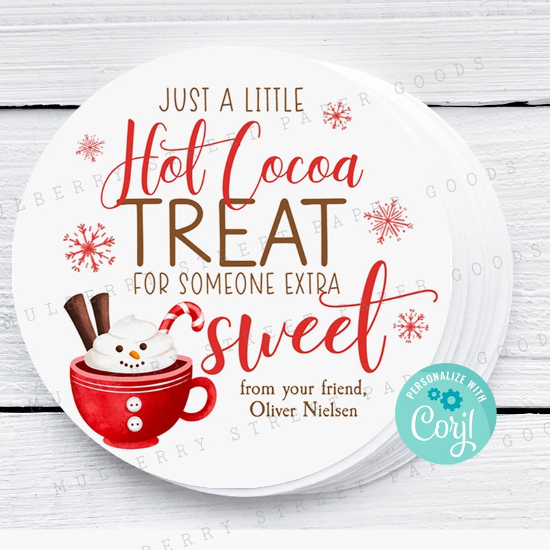 Cocoa Bar Labels Circle - Etsy
