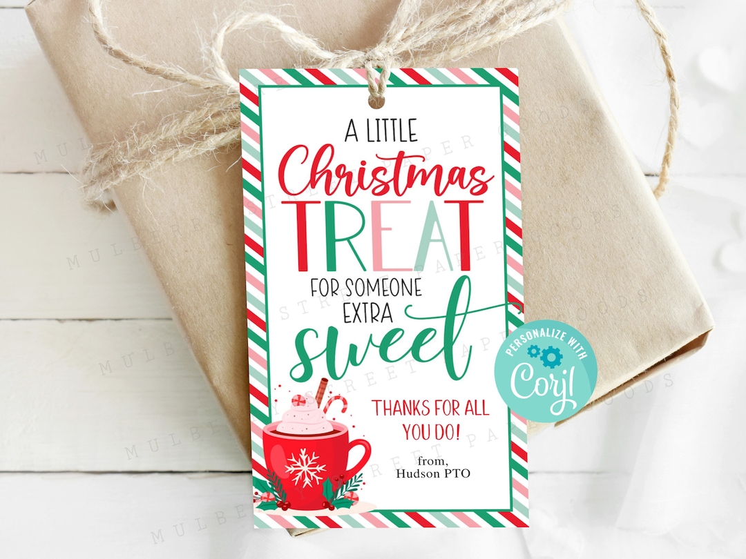 A Little Treat for Someone Sweet Printable Christmas Gift Tag, Hot ...