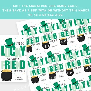 Printable St Patrick's Day Treat Gift Tag, Instant Download so Lucky to ...