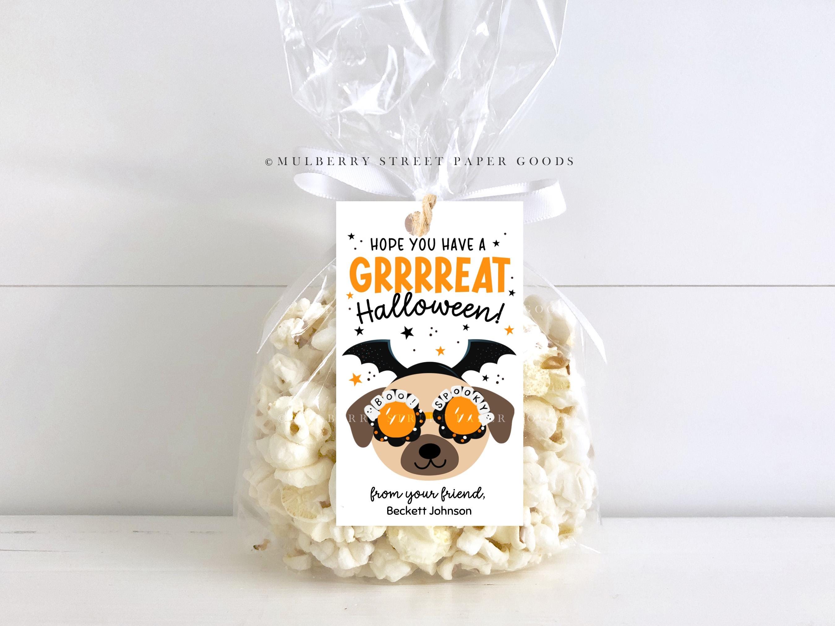 Instant Download Halloween Tag Printable Cute Dog Halloween Gift Tag ...