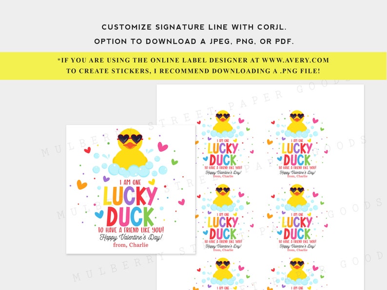 Printable I Am A Lucky Duck to Have a Friend Like You - Etsy