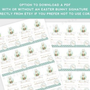 Printable Easter Bunny Express Delivery Gift Tag, Easter Bunny ...