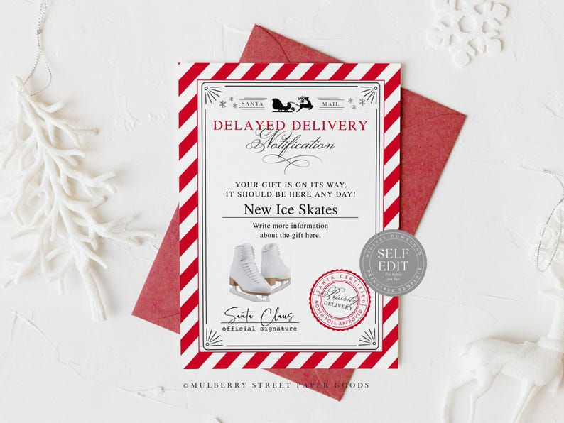 Editable Delayed Gift Certificate Canva Template Digital Download ...