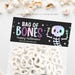 Halloween Bag of Bones Treat Topper Printable Instant Download Trendy ...