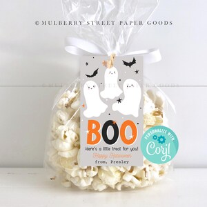 Halloween Printable Halloween Party Favor Tag Little Treat Boo Tag ...