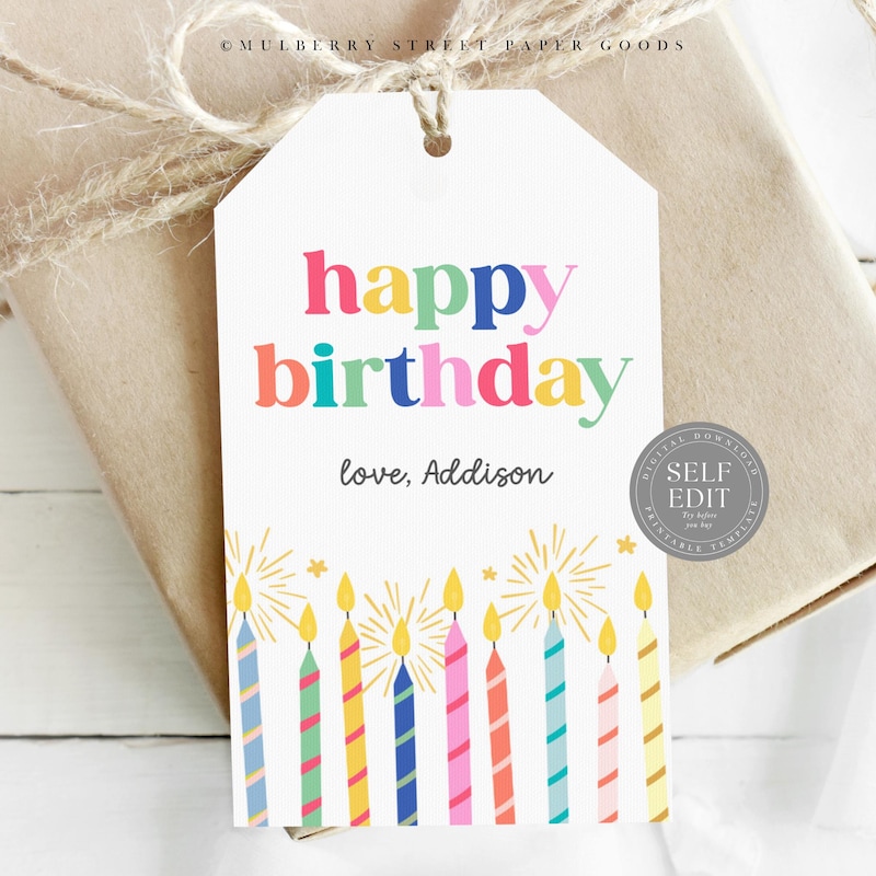 Happy Birthday Stickers - Etsy