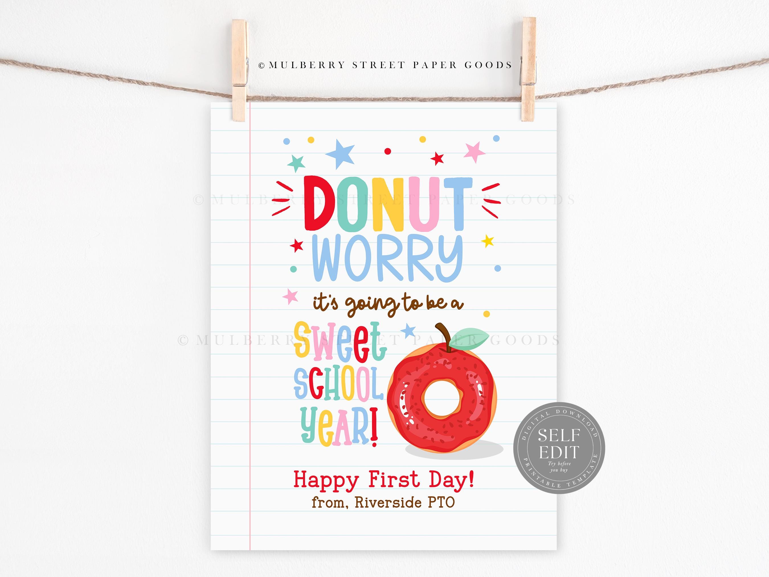 Back to School Sign Printable Teacher Appreciation First Day of School ...