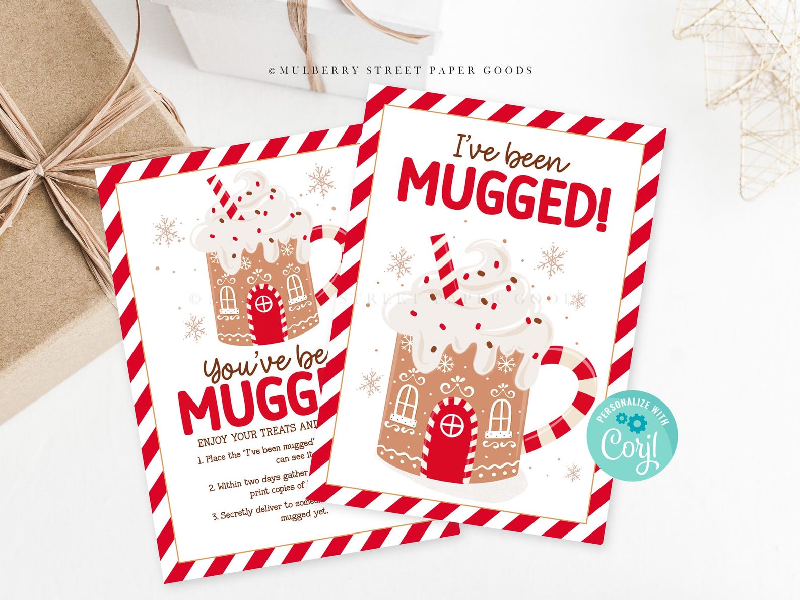 Christmas Mug Exchange Printable Team Building Games Digital Download ...