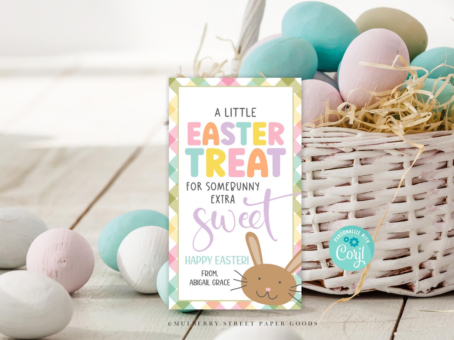 Printable Easter Treat for Somebunny Sweet Gift Tag, Instant Download ...