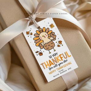 Editable Thanksgiving Gift Tag Printable so Very Thankful for All You ...