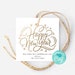 Printable Happy New Year Gift Tag, Instant Download New Year Favor Tag ...