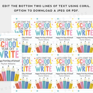 Let's Start the School Year off Write, Welcome Back to School Pencil ...