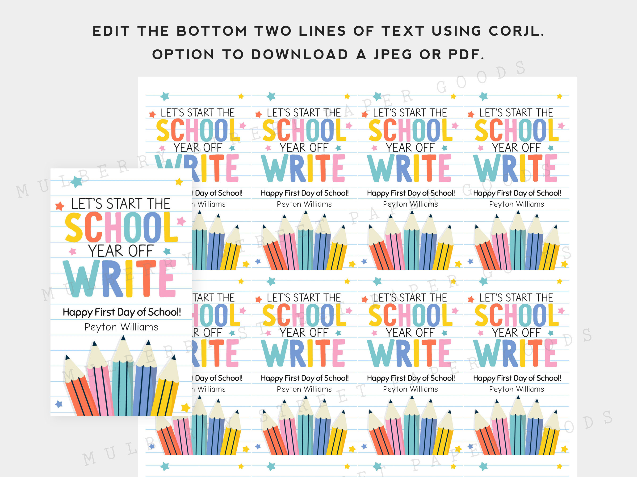 Let's Start the School Year off Write, Welcome Back to School Pencil ...