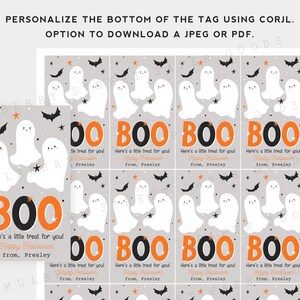 Halloween Printable Halloween Party Favor Tag Little Treat Boo Tag ...