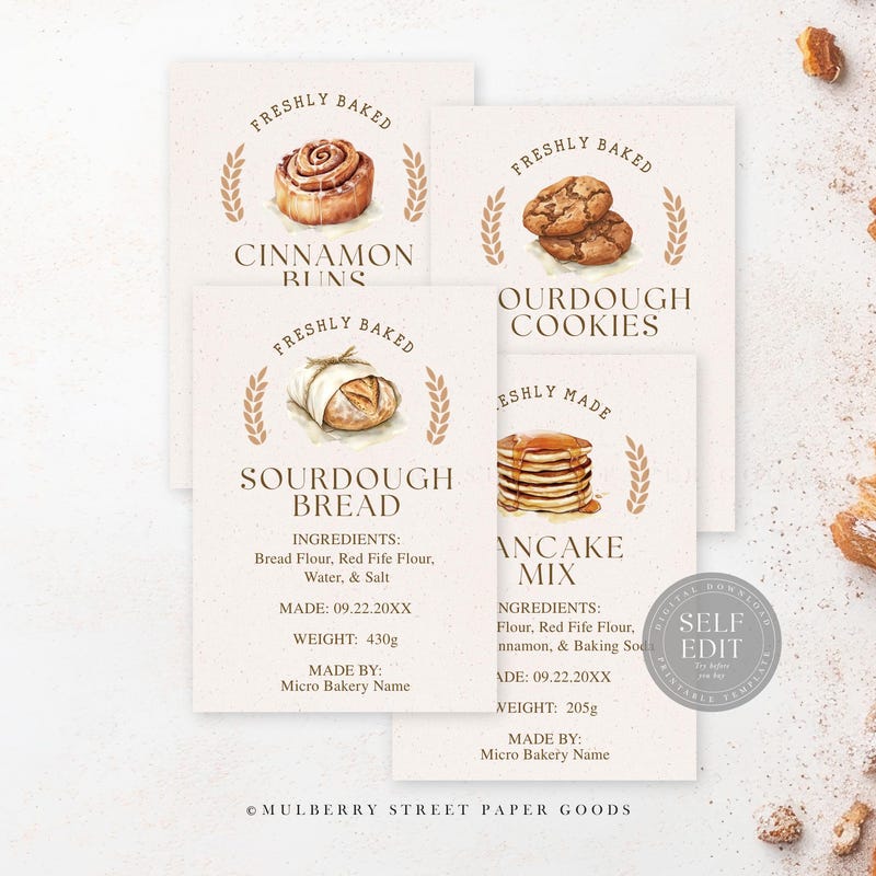 Bakery Labels - Etsy UK