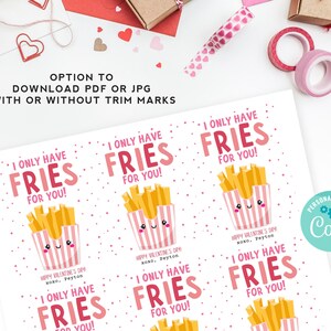 Printable Classroom Valentine's Day Card, Instant Download I Only Have ...