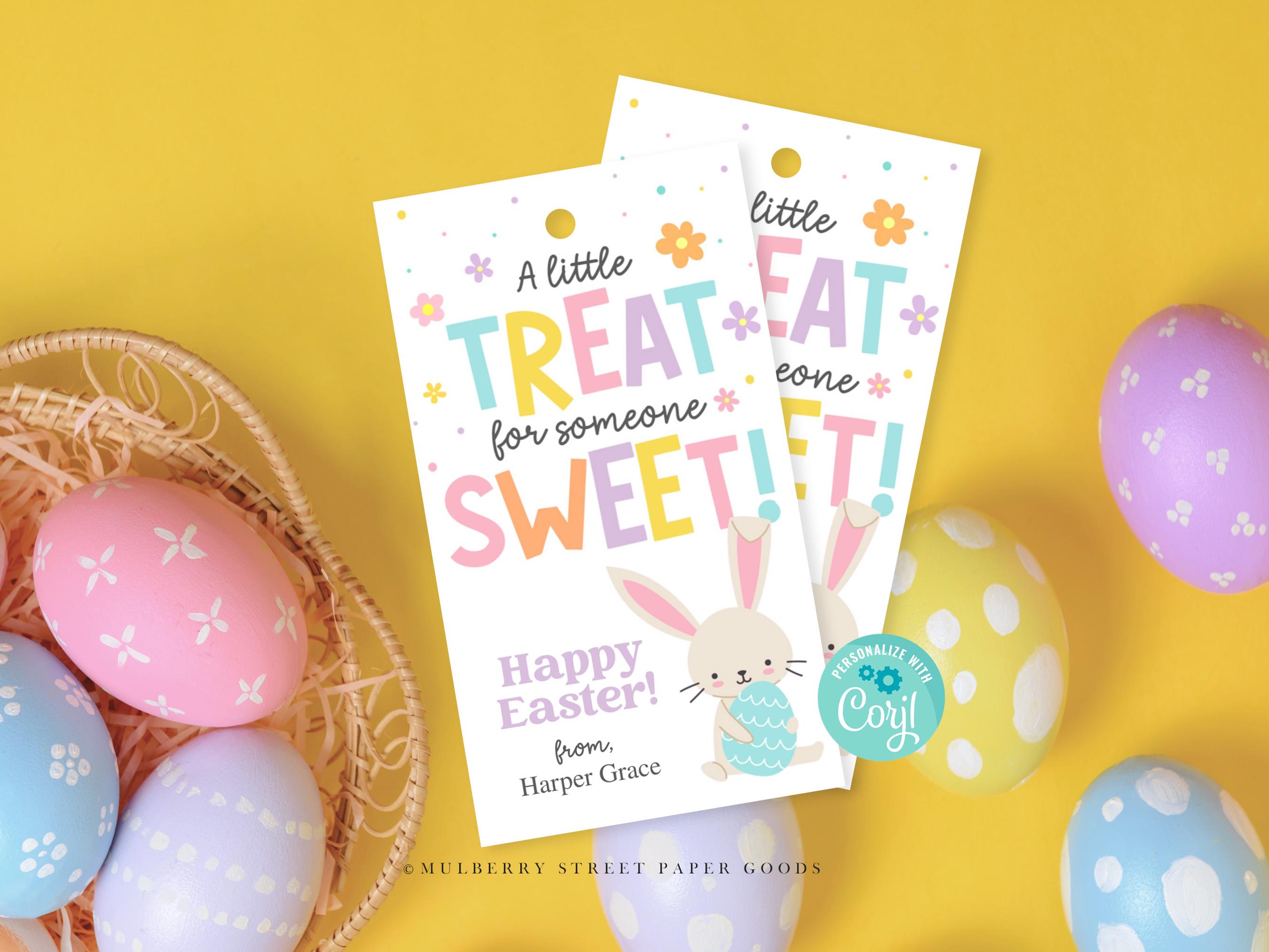 Easter Gift Tag Printable Digital Download A Little Treat for Someone ...