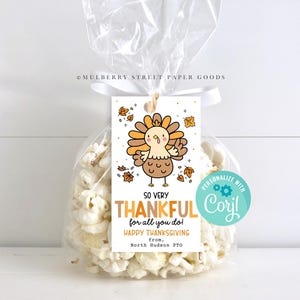 Editable Thanksgiving Gift Tag Printable so Very Thankful for All You ...