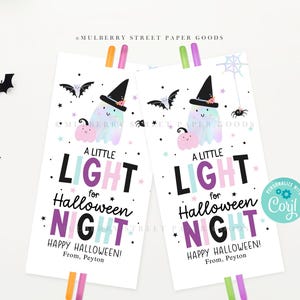 Glow Stick Halloween Printable Light for Halloween Night Tag Halloween ...
