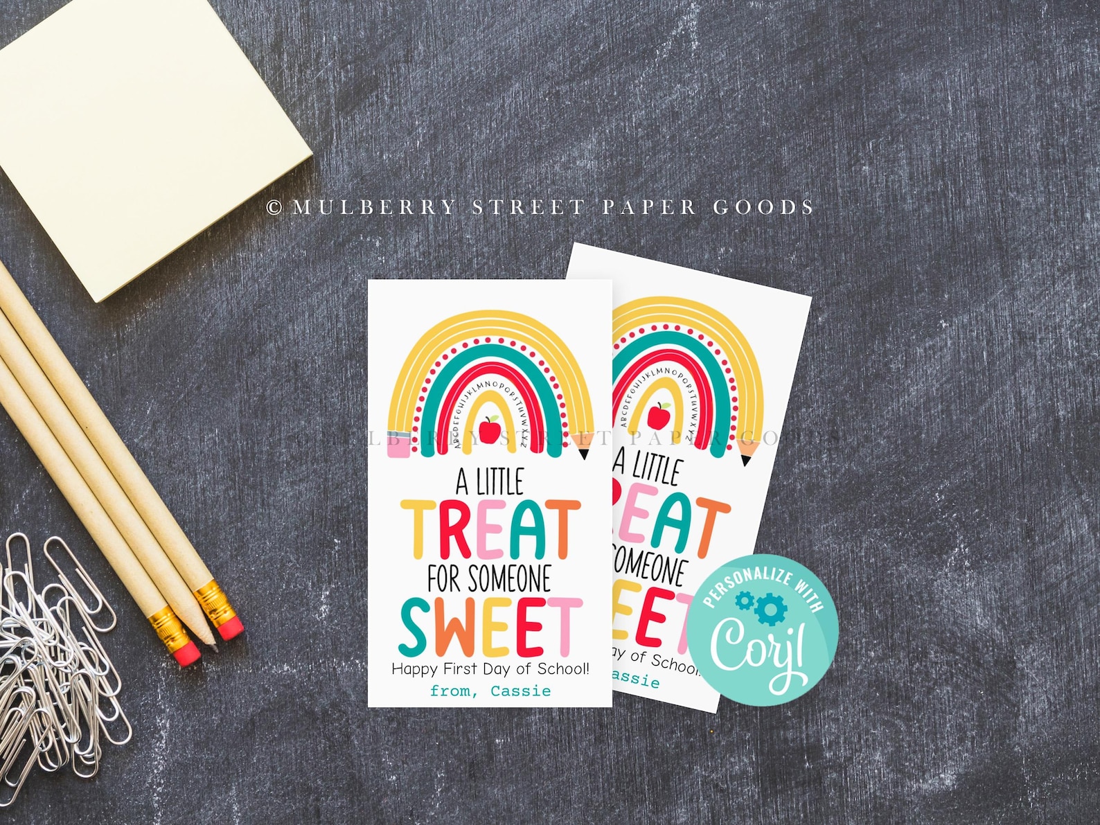 Editable First Day of School Treat for Someone Sweet Gift Tag Printable ...