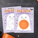 Halloween Playdough Card Holder Printable Instant Download Ghost ...