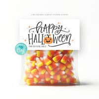 Halloween Ghost Poop Treat Bag Toppers, Halloween Candy Cookie Goody ...