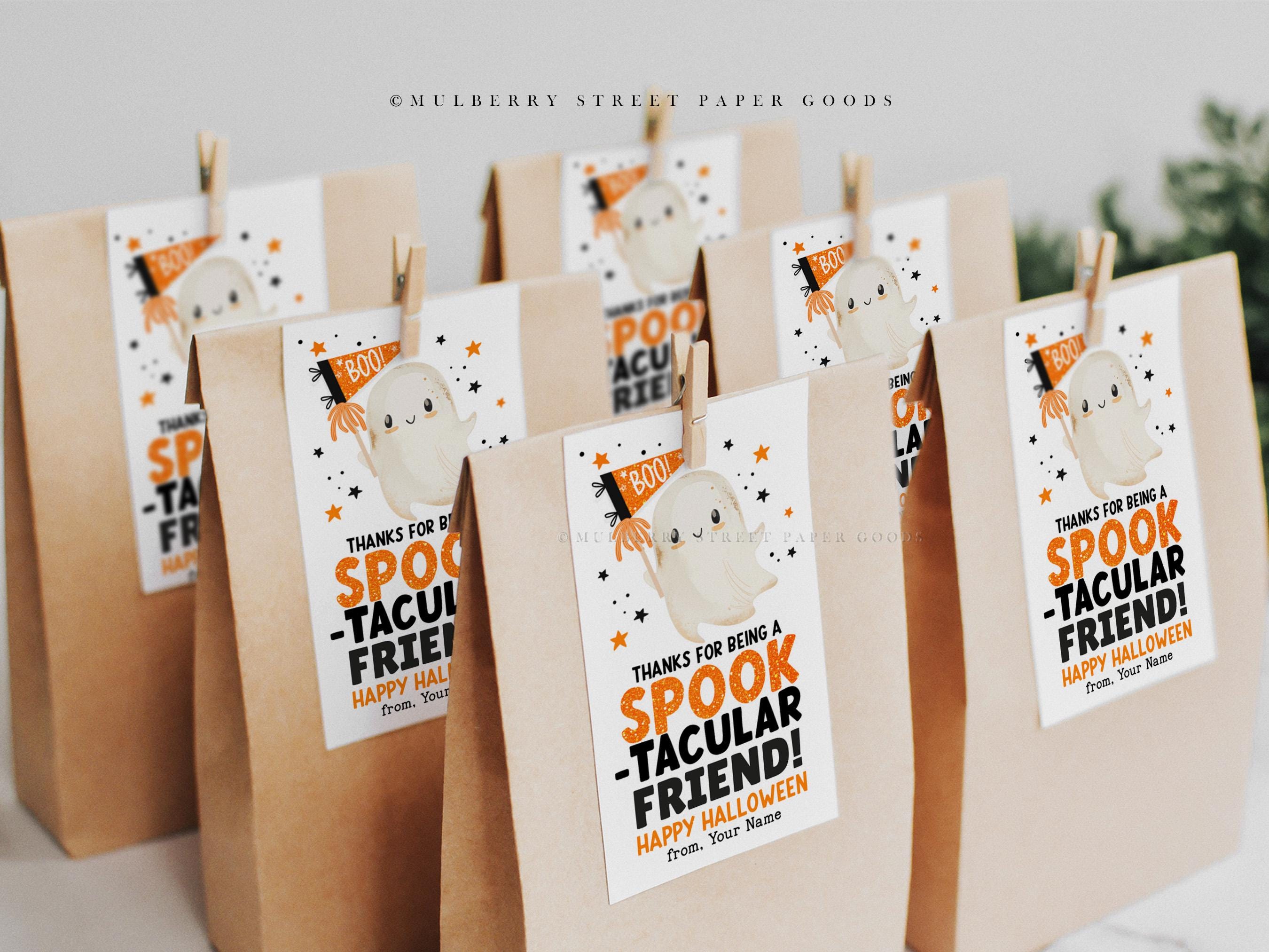 Halloween Ghost Gift Tag Template Printable Spooktacular Friend ...