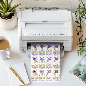 Halloween Build Your Own Monster Gift Tag Printable Halloween Party ...