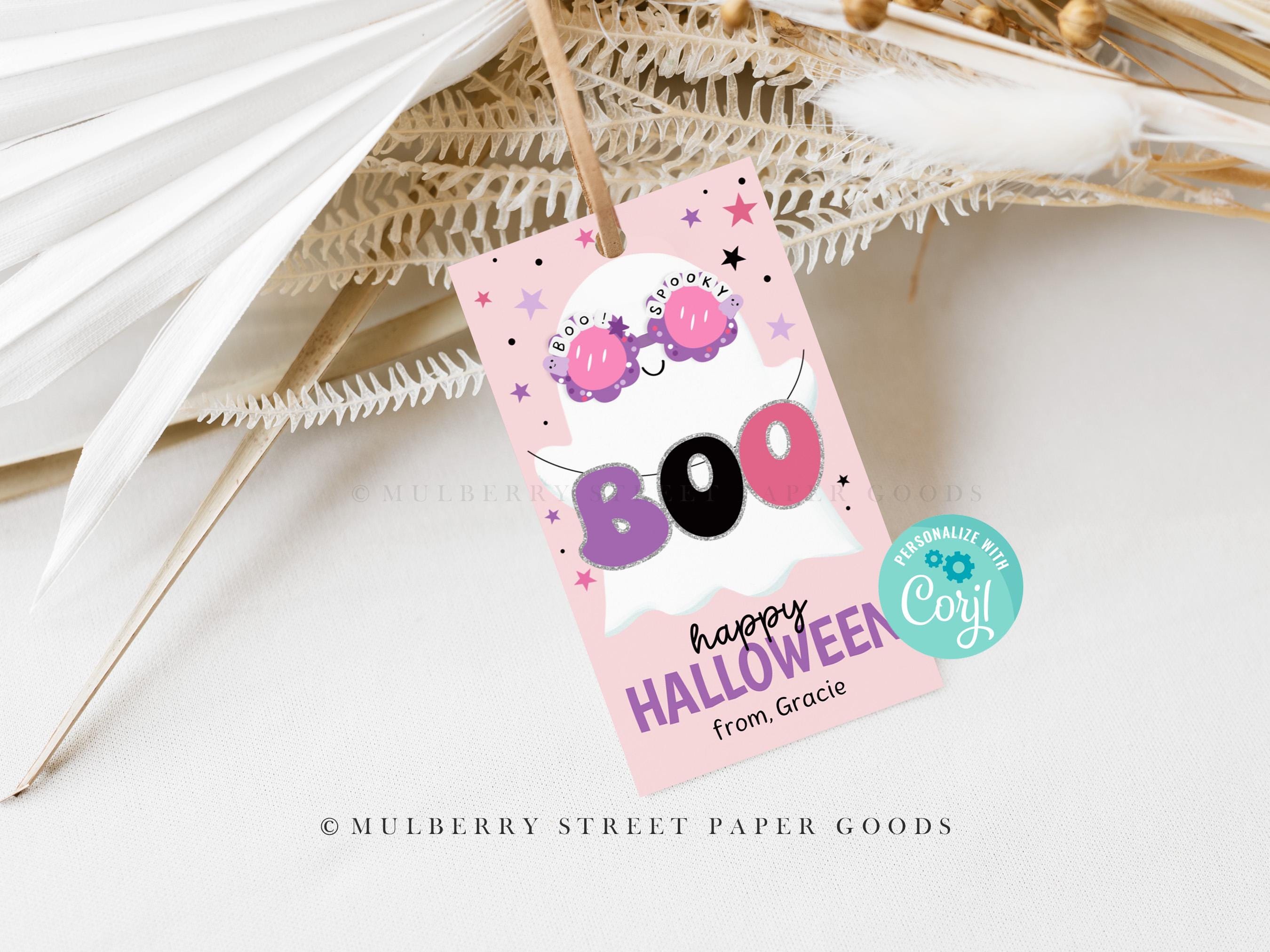 Halloween Gift Tag Printable Instant Download Halloween Party Favor ...