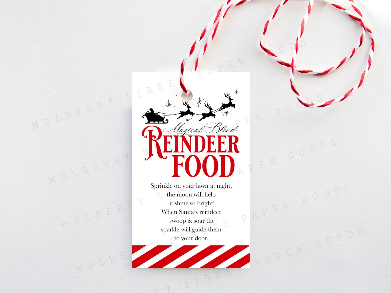 Printable Magical Blend Reindeer Food Tag Instant Download - Etsy