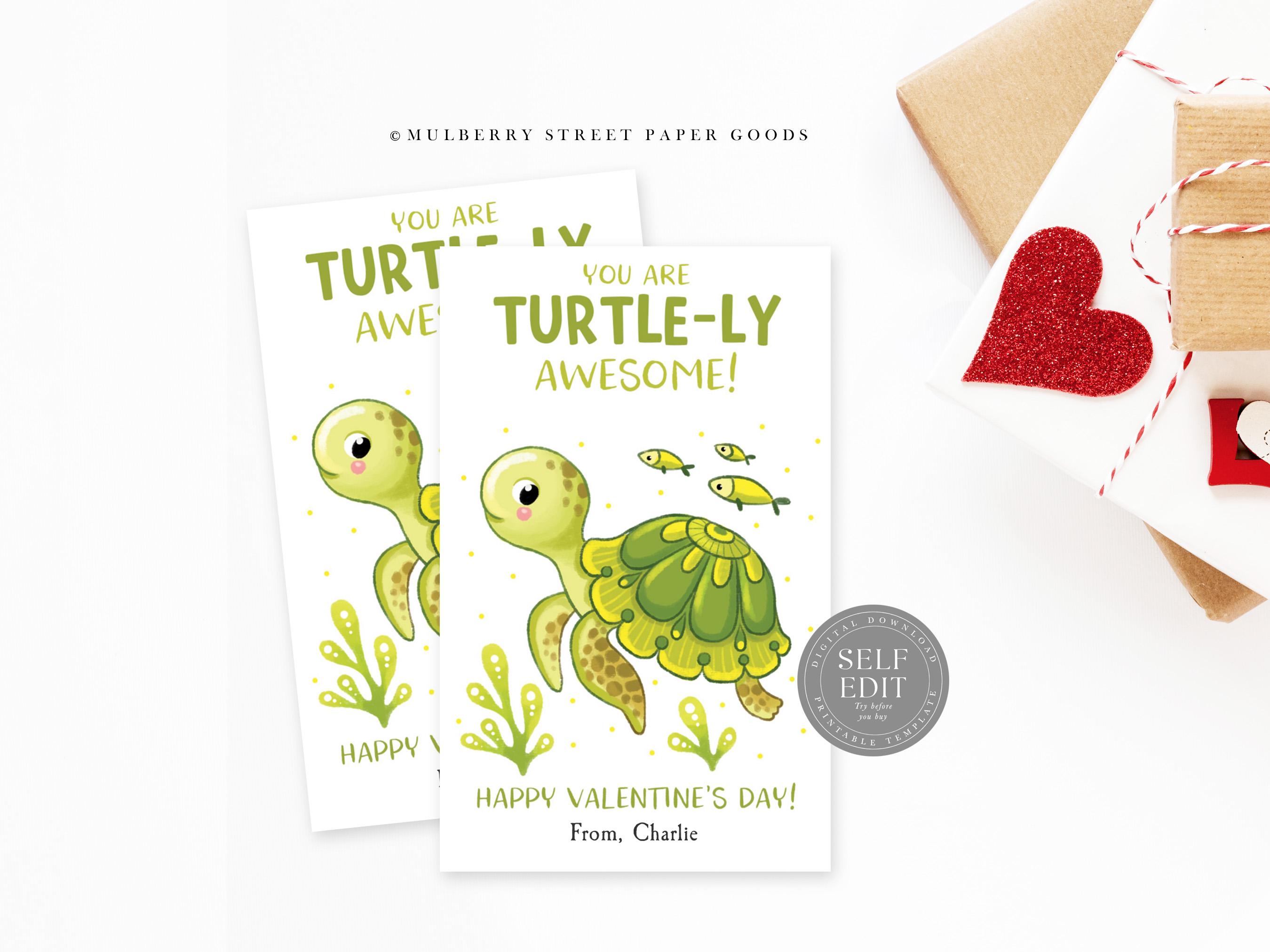 Printable Under the Sea Valentine Card Printable Sea Creatures ...