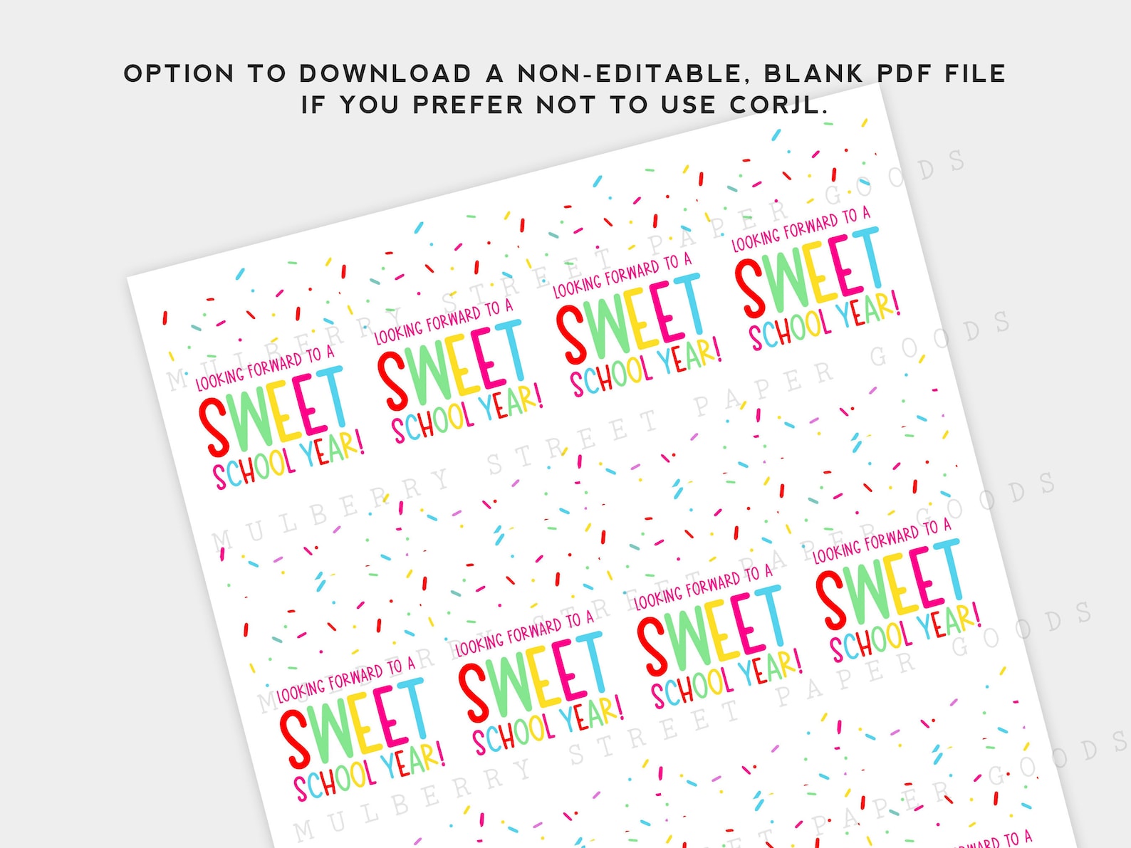 Printable Looking Forward to A Bright School Year Tag Instant - Etsy