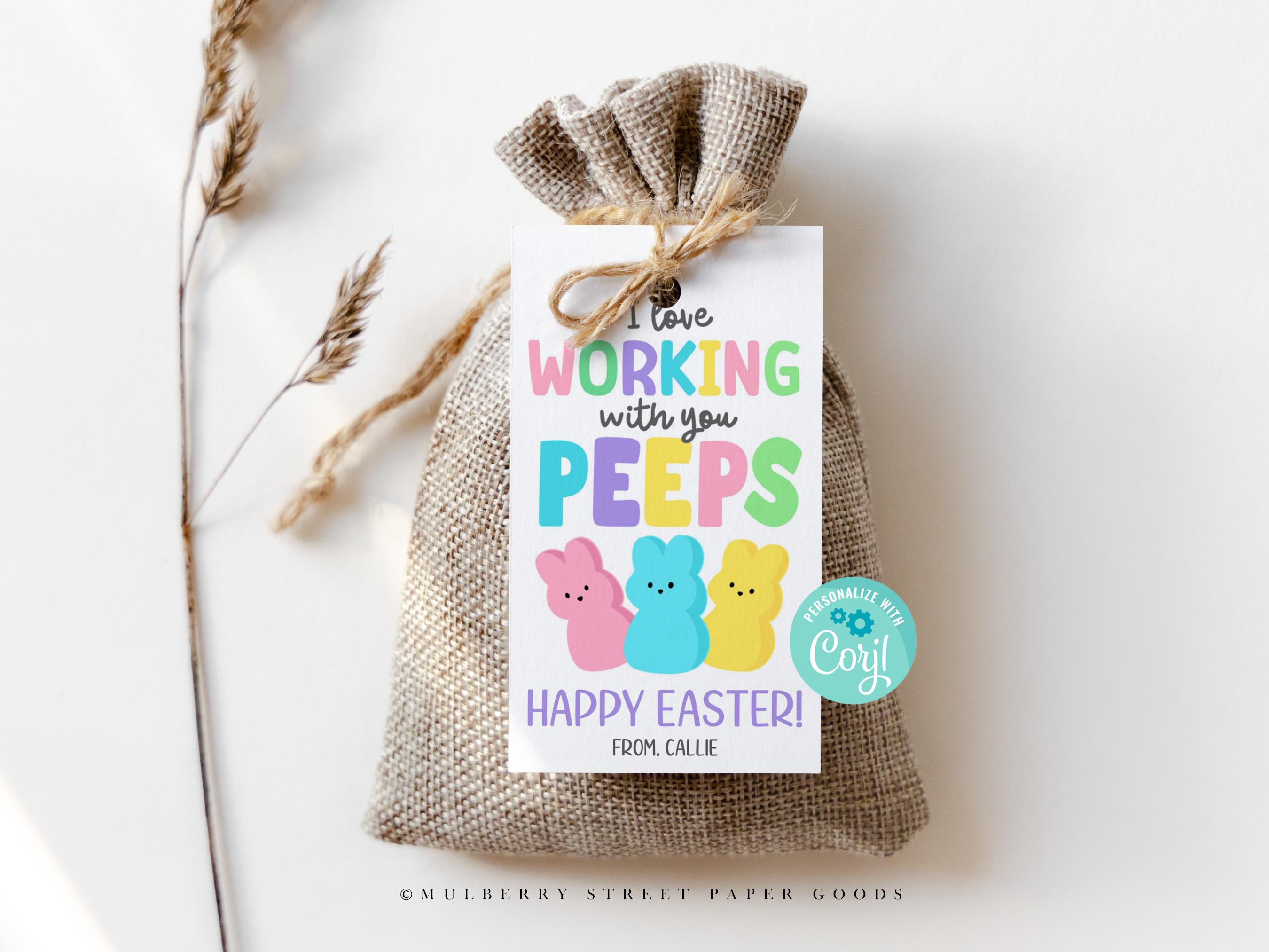 Coworker Easter Gift Tag Printable Instant Download Easter Coworker ...