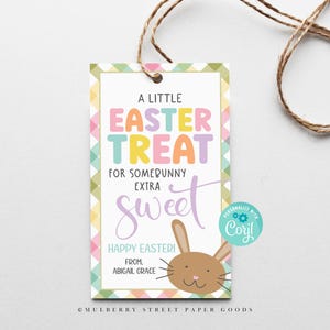 Printable Easter Treat for Somebunny Sweet Gift Tag, Instant Download ...
