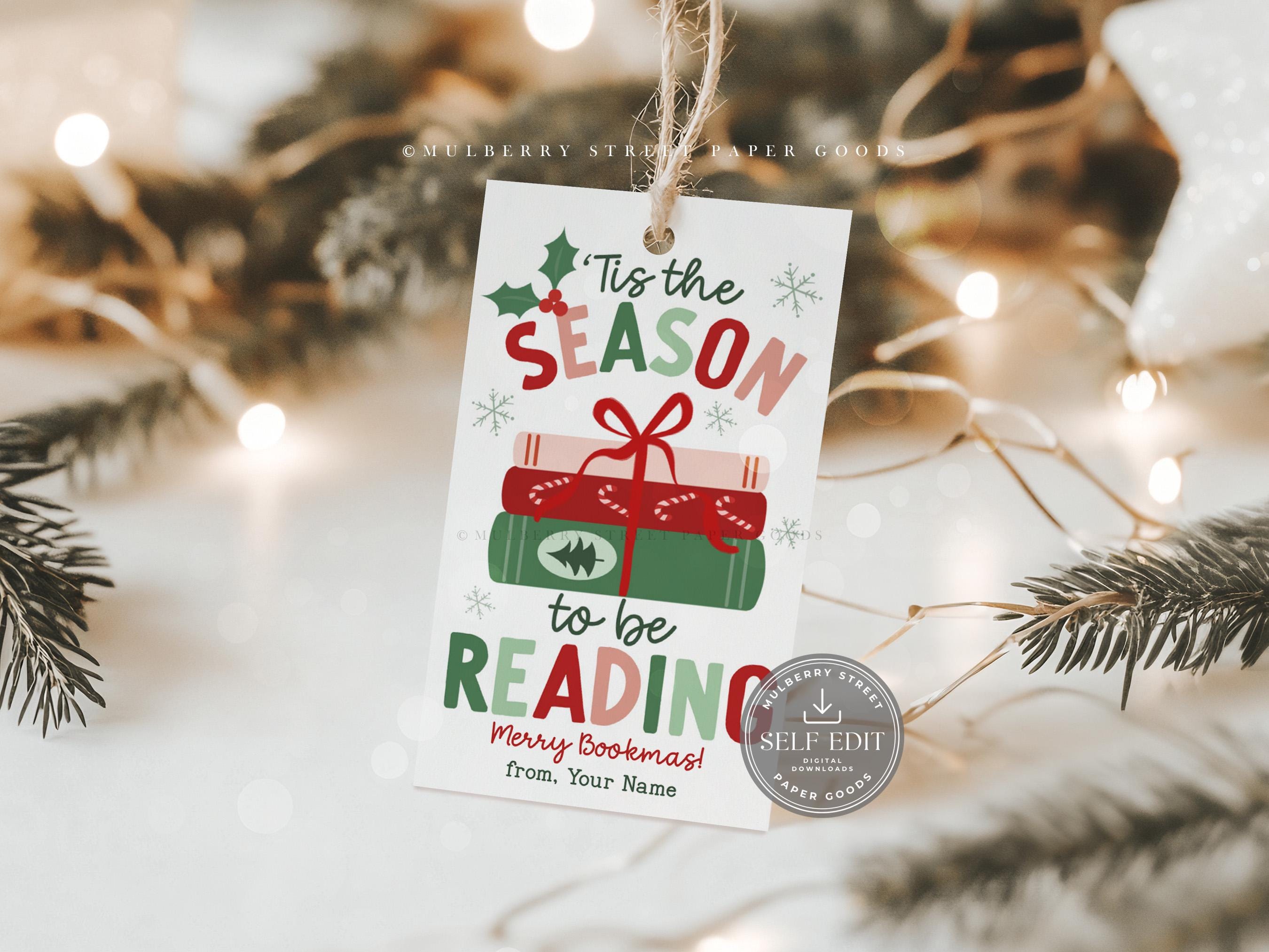 Christmas Book Gift Tag Printable Digital Download Canva Favorite ...