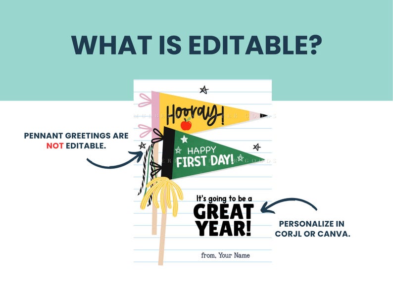 First Day of School Gift Tag Printable Digital Download Back to School ...