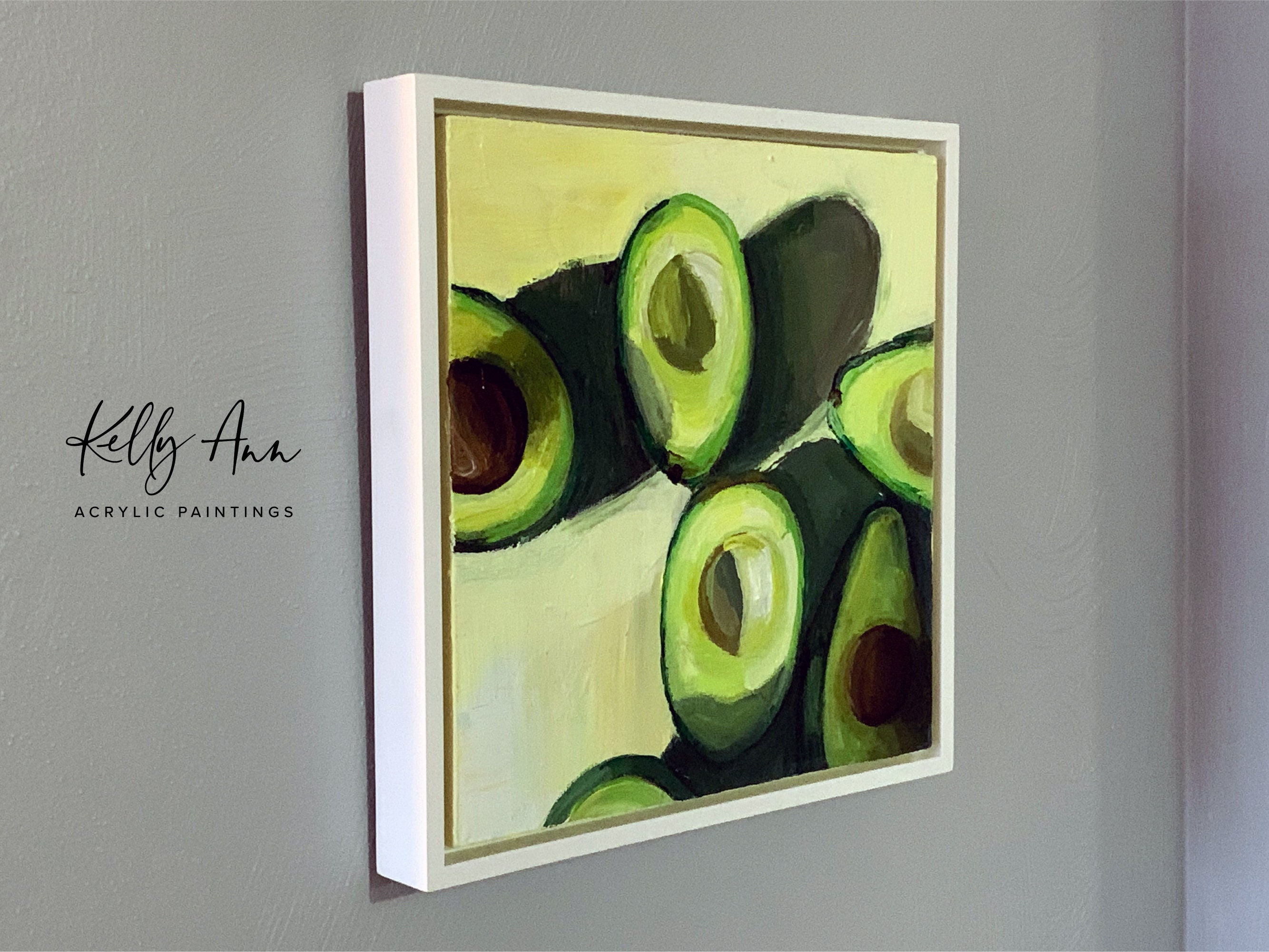 Avocados Acrylic Painting Food Art - Etsy