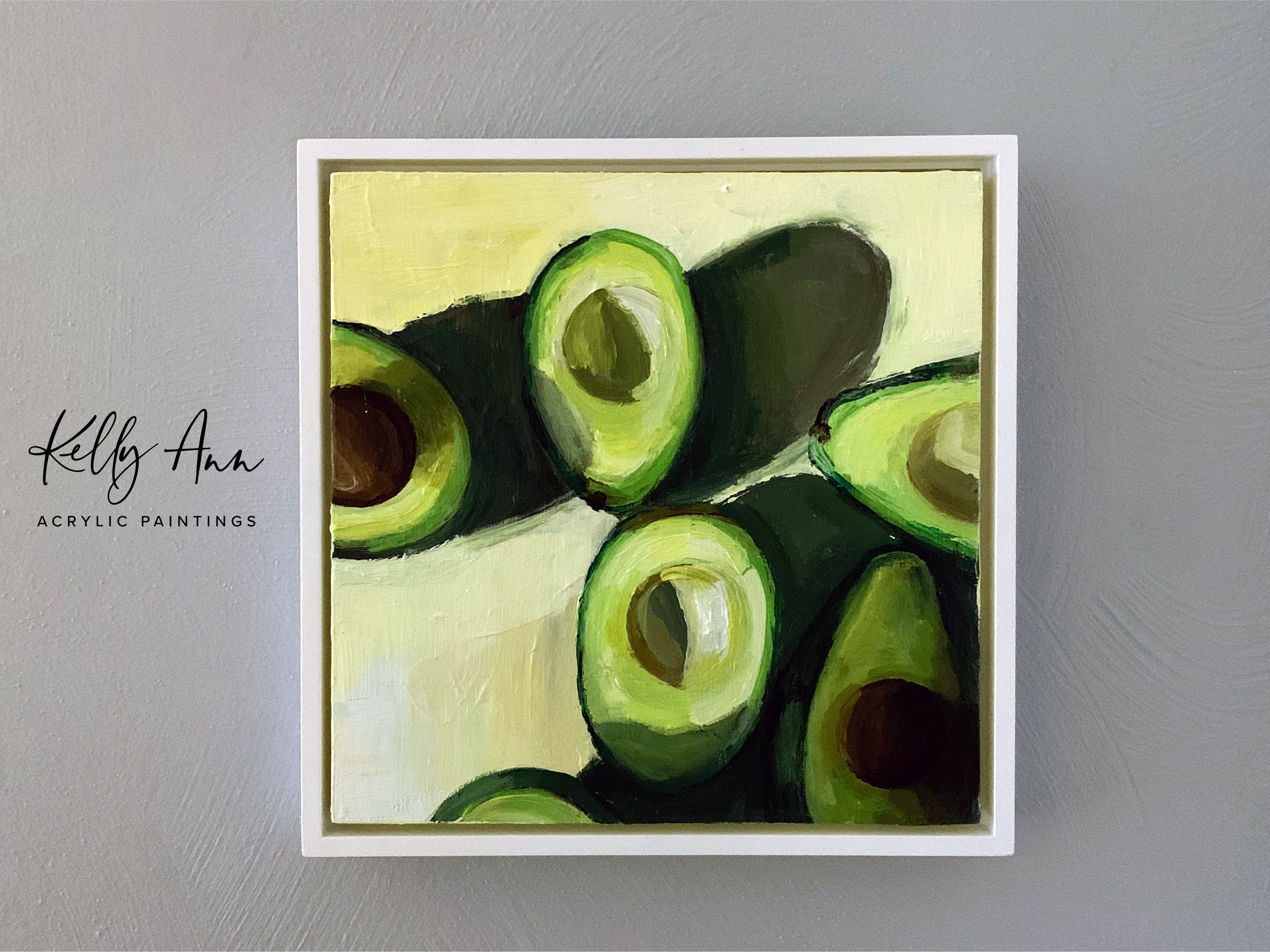 Avocados Acrylic Painting Food Art - Etsy