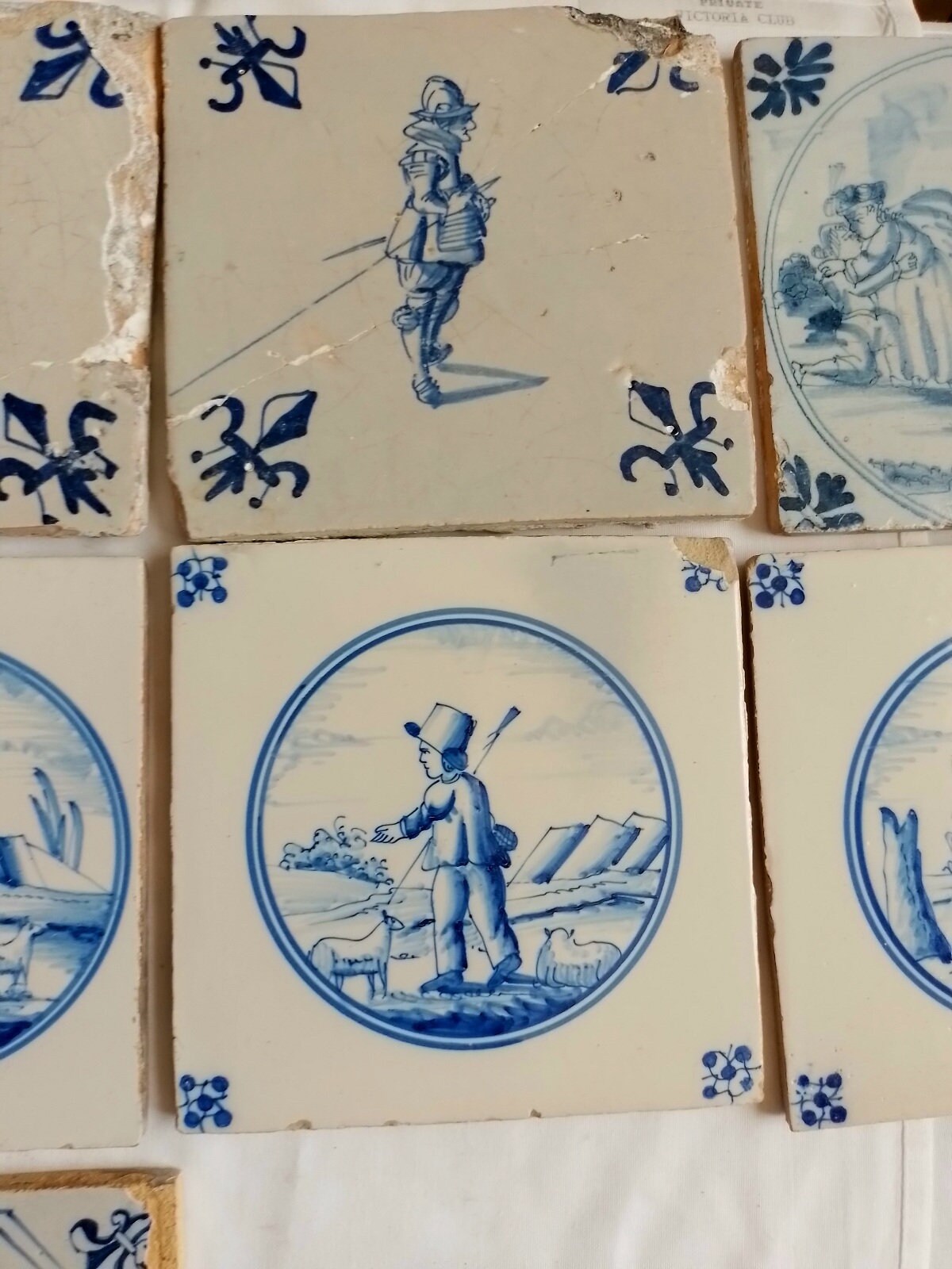 18th Century Dutch and English Delft Tiles - Etsy