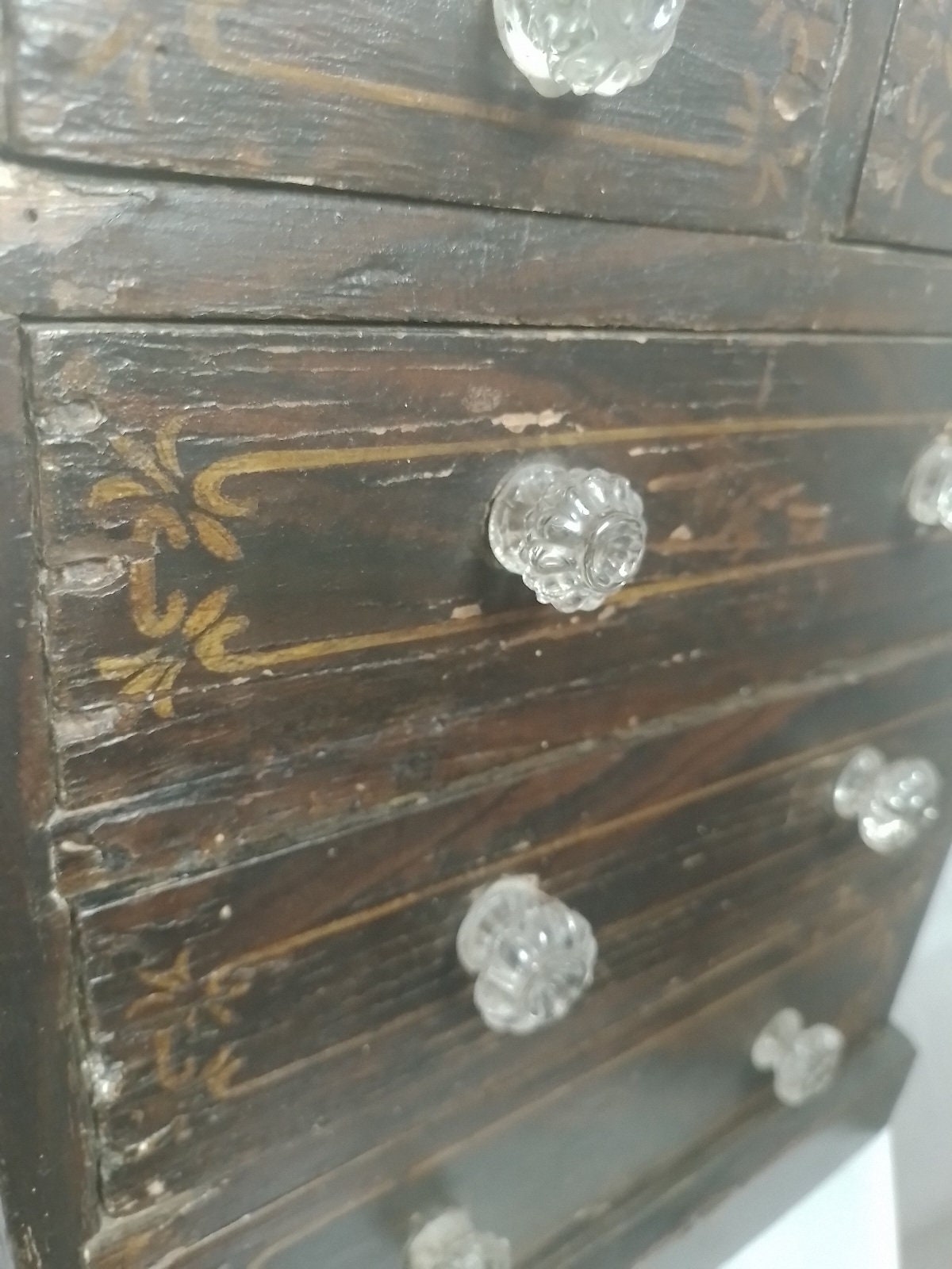 Victorian Stained Wood Table Top Chest - Etsy