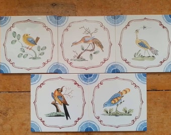 Delft Tile Bird - Etsy