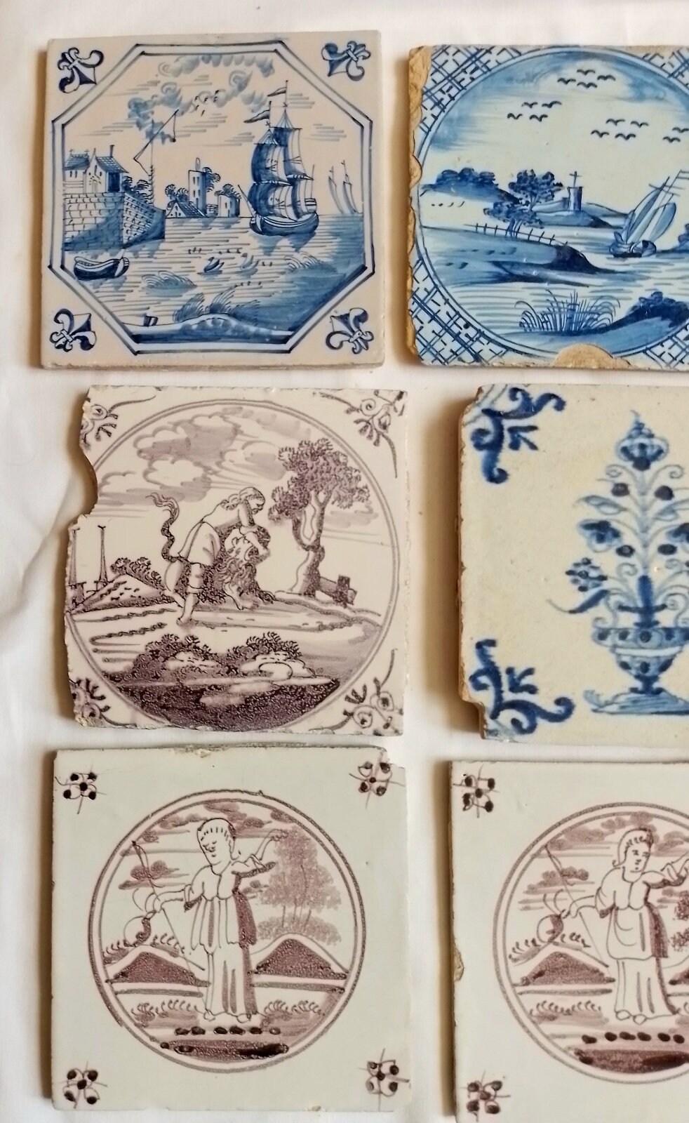 18th Century Dutch and English Delft Tiles - Etsy