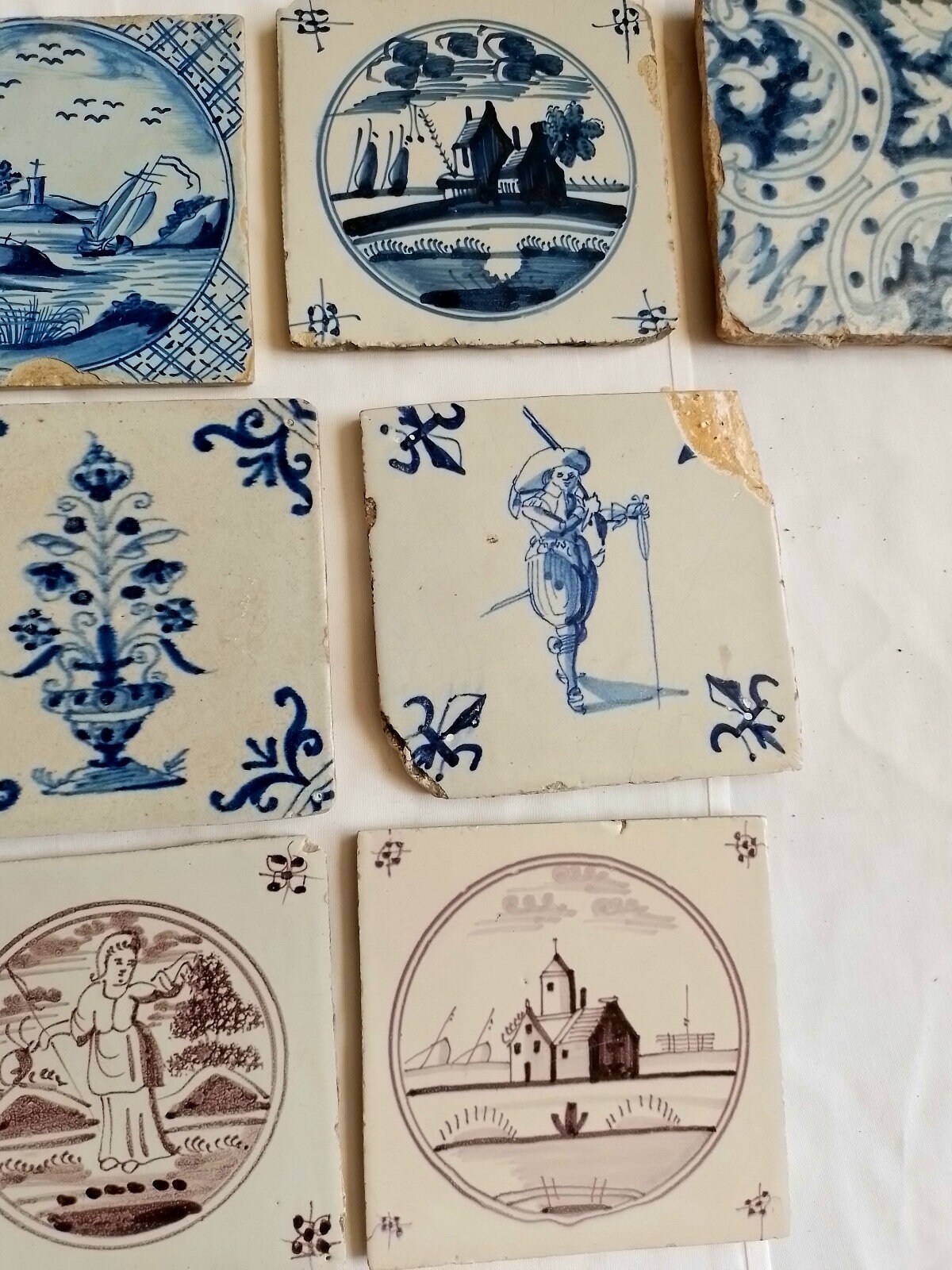 18th Century Dutch and English Delft Tiles - Etsy