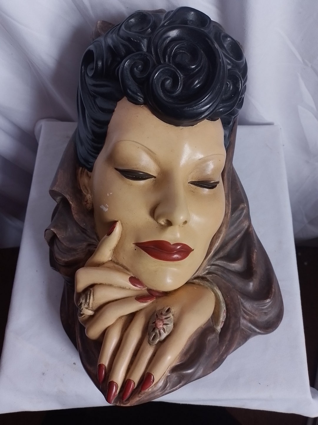 Large 1940s/50s Wall Mask - Etsy