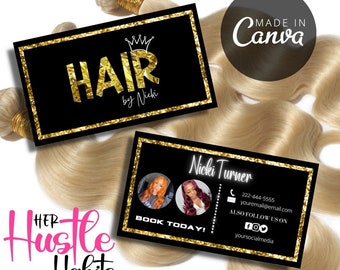 Wig Business Card - Etsy