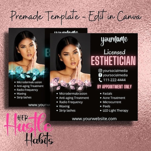 Esthetician Flyer DIY Esthetician Template Editable Social - Etsy