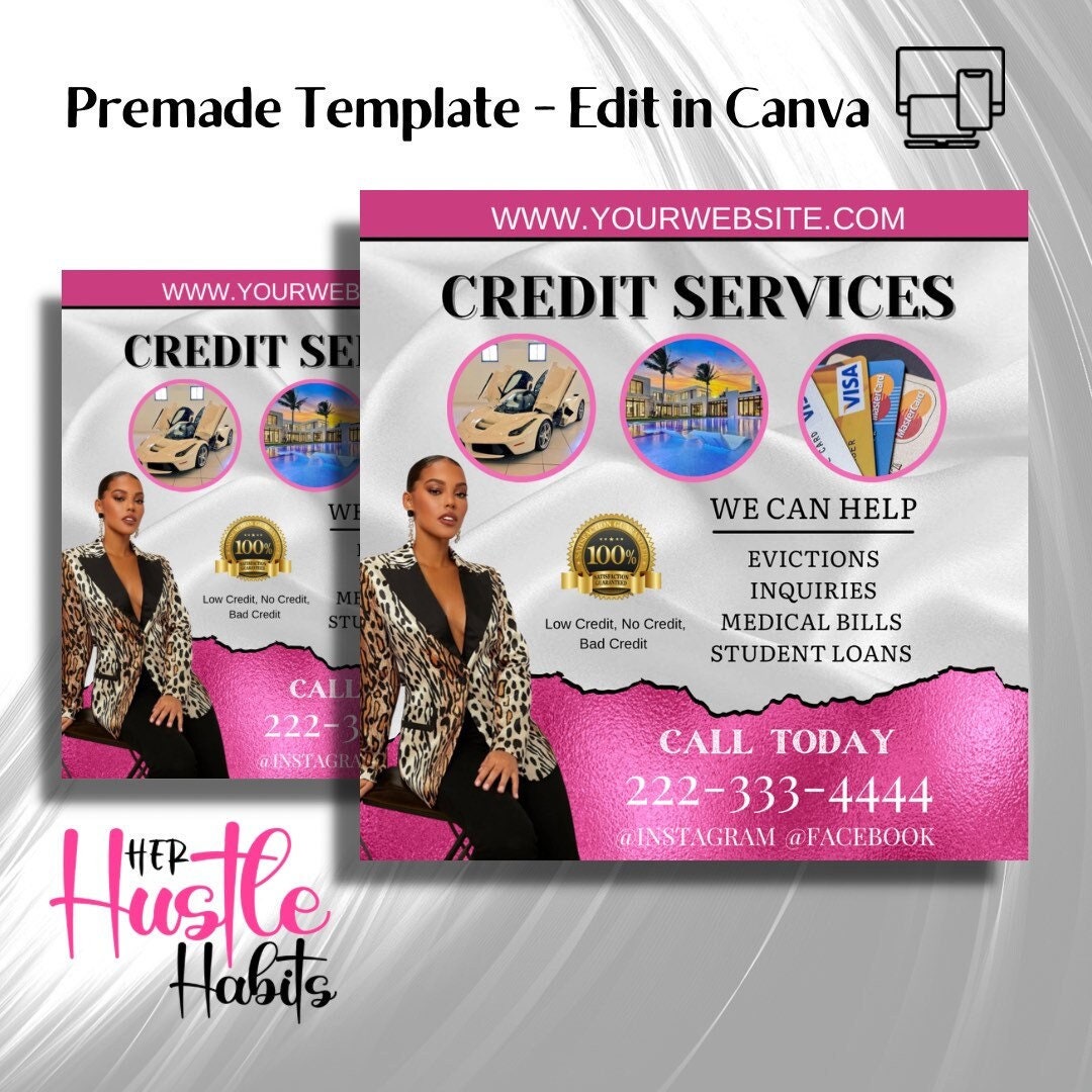 DIY Credit Services Flyer, Credit Services, Credit Flyer, Business ...