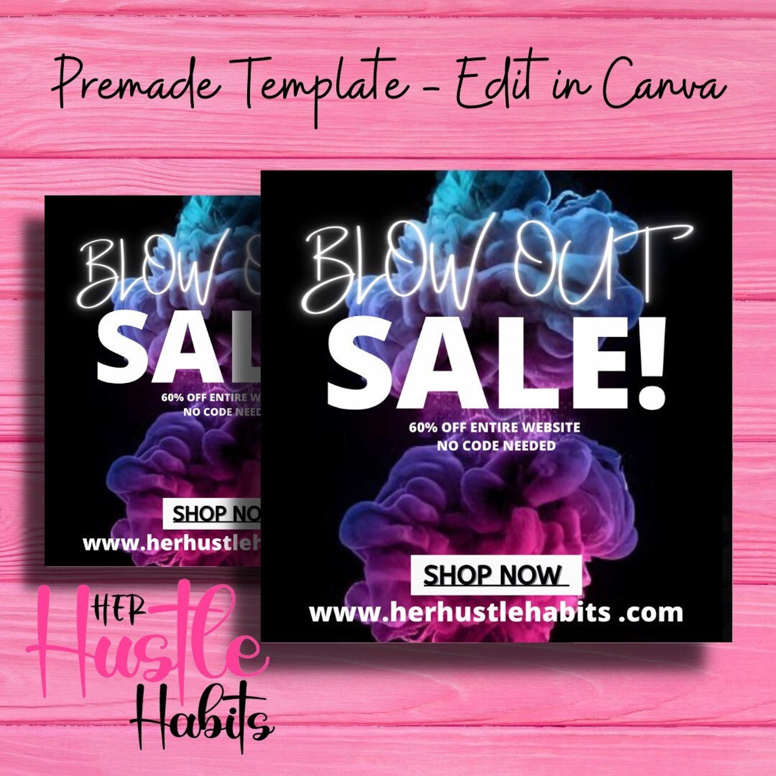 Blow Out Sale Flyer, Sale Template, DIY on Sale Template, Storewide ...