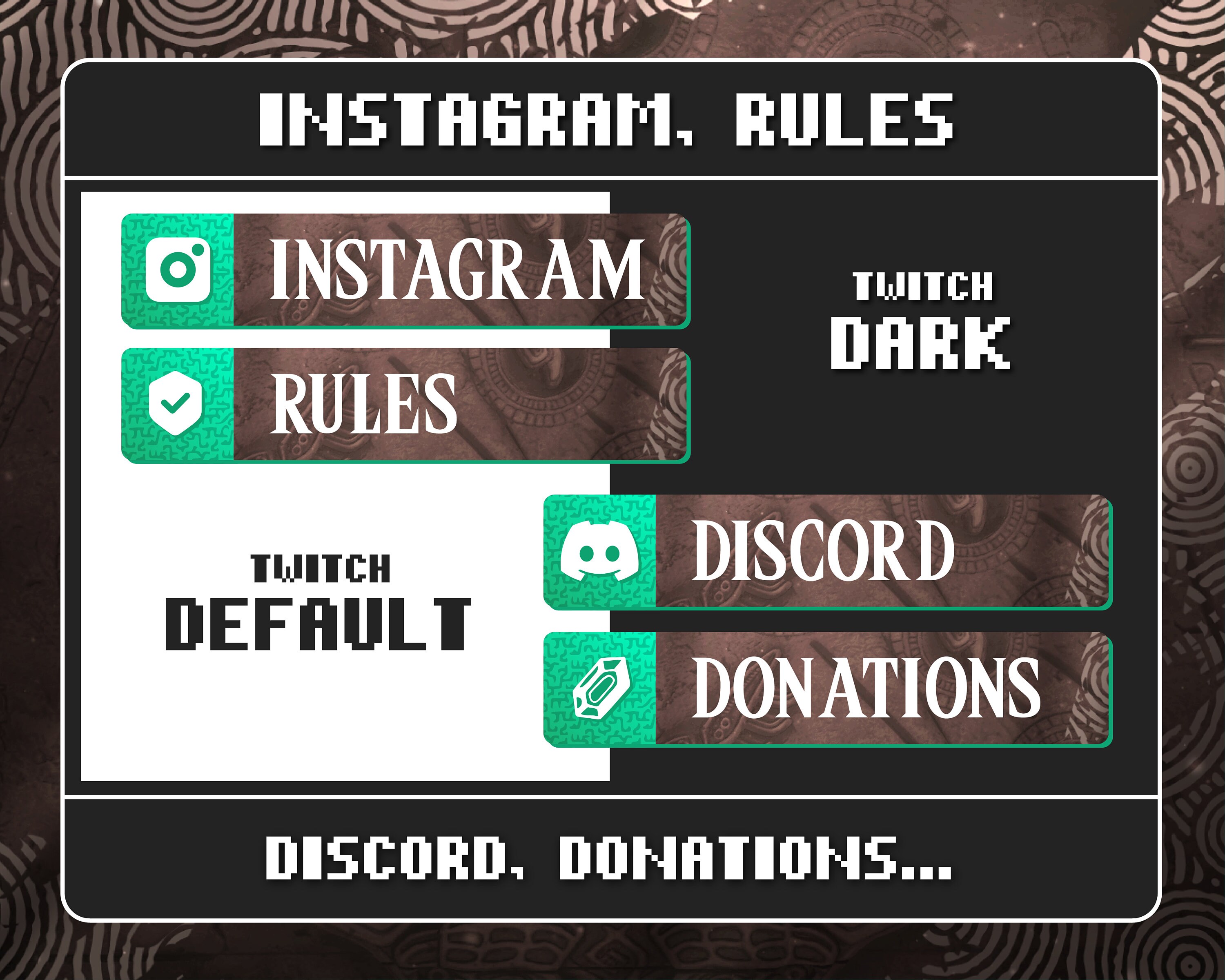 Zelda Tears of the Kingdom Twitch Panels | Zelda Overlay - Etsy